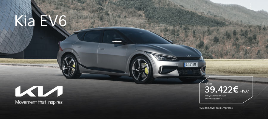 Novo Kia EV6 desde 39.422 € + IVA - Campanhas - Grupo Filinto Mota