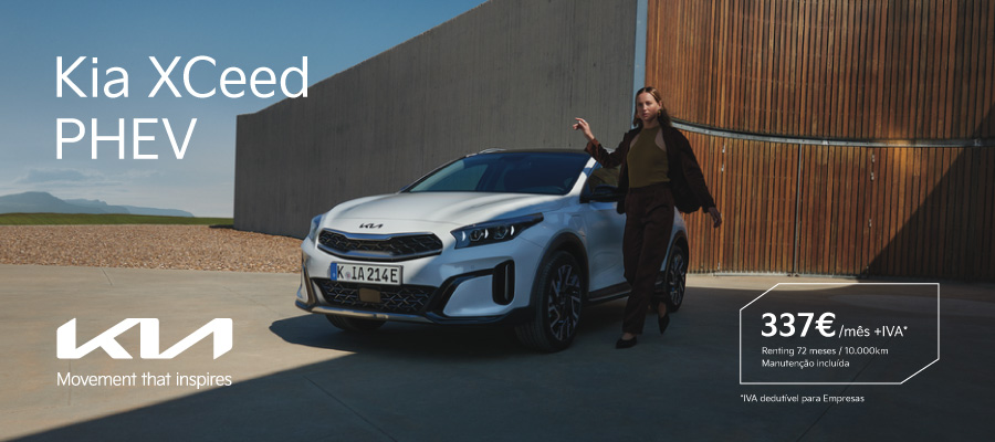 Kia XCeed PHEV desde 337€/mês + IVA*- Campanhas - Grupo Filinto Mota