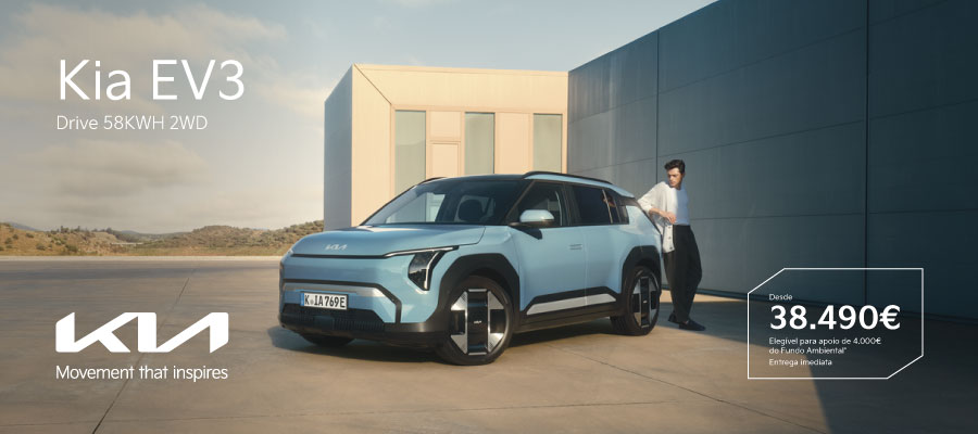 Novo Kia EV3 desde 38.490€ - Campanhas - Grupo Filinto Mota