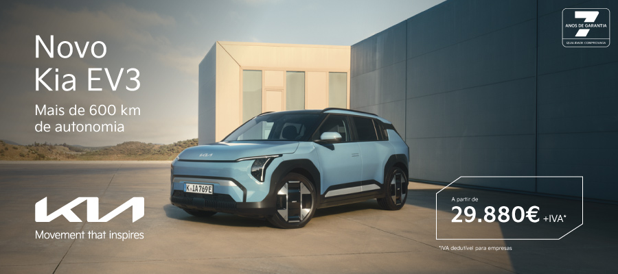 Novo Kia EV3 a partir de 29.880€ - Campanhas - Grupo Filinto Mota