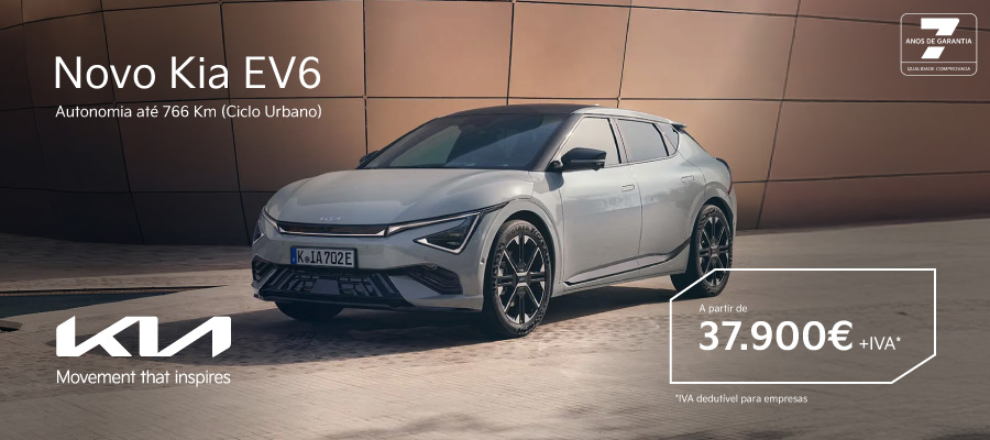 Novo Kia EV6 a partir de 37.990€ + IVA* - Campanhas - Grupo Filinto Mota