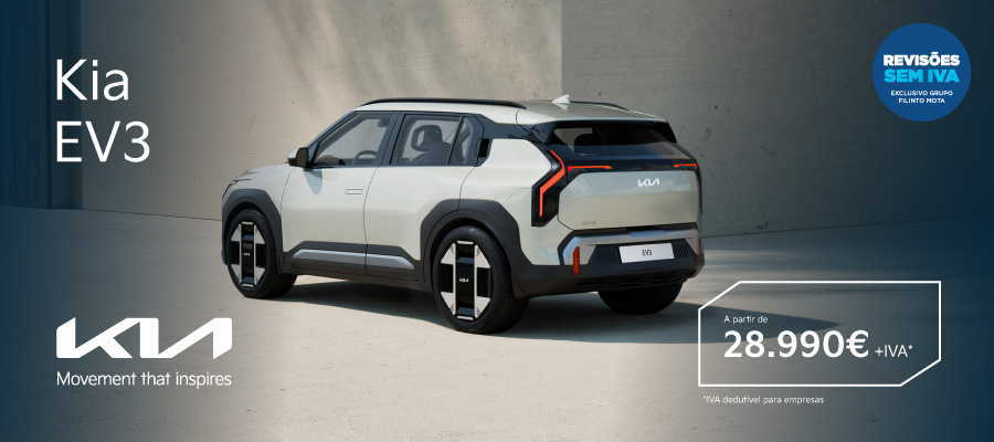 Novo Kia EV3 a partir de 28.990€ + IVA* - Campanhas - Grupo Filinto Mota