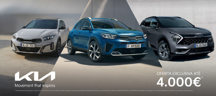 Gama SUV Kia - Oferta exclusiva até 4.000€ - Campanhas - Grupo Filinto Mota