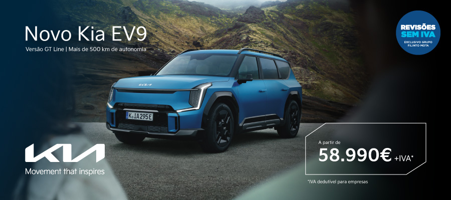 Novo Kia EV9 a partir de 58.990€ + IVA*- Campanhas - Grupo Filinto Mota