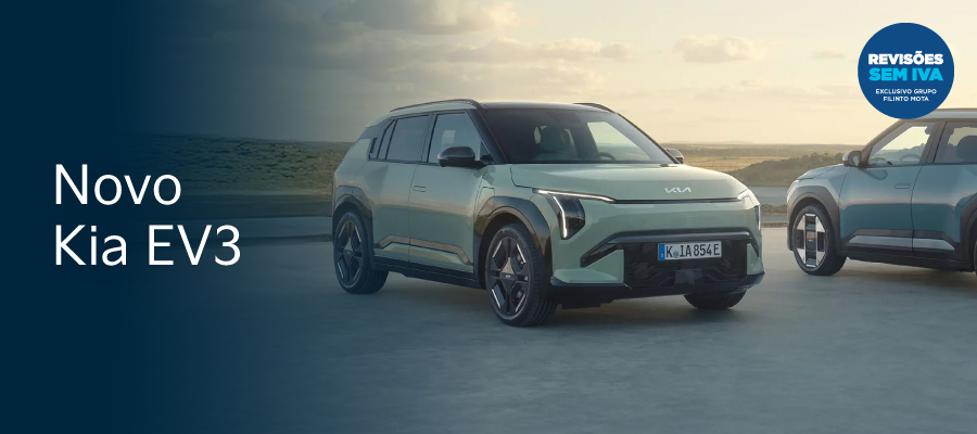 Novo Kia EV3 partir de 28.983€ + IVA* - Campanhas - Grupo Filinto Mota