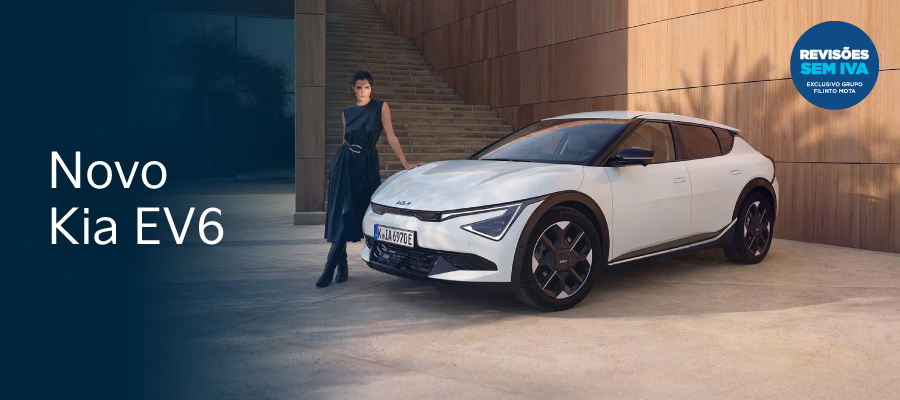 Novo Kia EV6 a partir de 36.990€ + IVA*- Campanhas - Grupo Filinto Mota
